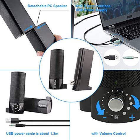 Computer Speakers For Desktop Usb Speakers For Pc Extenal Speakers For Laptop Usb Powered Wired