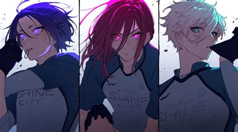 Nagi Seishirou Chigiri Hyoma And Mikage Reo Blue Lock Drawn By Hujikolp Danbooru