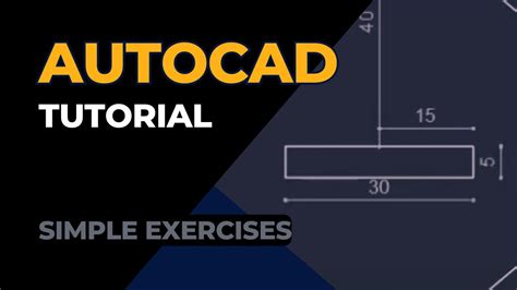 Autocad Complete Exercises For Beginners Youtube