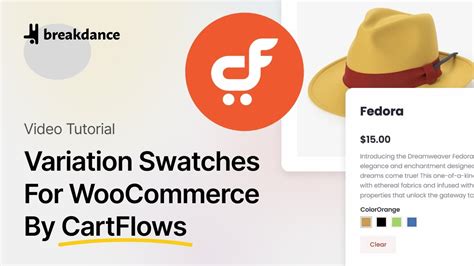 Implement Variation Swatches For Woocommerce With Breakdance And Cartflows Youtube