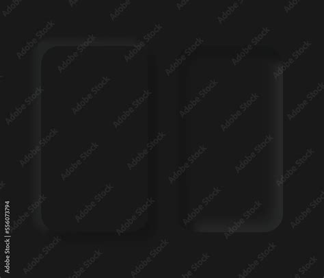 black button neumorphism design elements vector set button and element