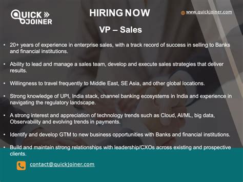 Hiring Vp Sales In Mumbai Apply Here G7cghbst Om Mishra Posted On The