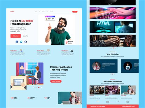 Web Design Landing Page By Uiux Rabbi On Dribbble