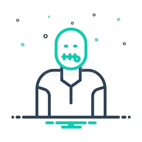 Mix Icon For Secrets Mystery And Confidential Stock Illustration