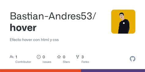 GitHub Bastian Andres Hover Efecto Hover Con Html Y Css