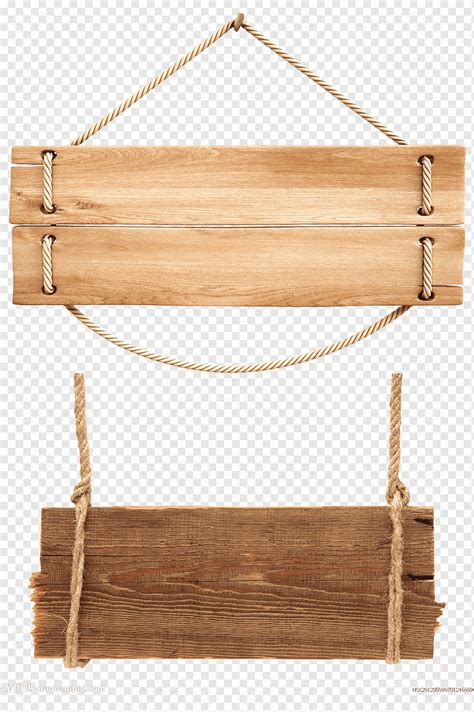 간판 일러스트 나무 판자 밧줄 직사각형 목재 직사각형 목재 생성물 Png Pngwing