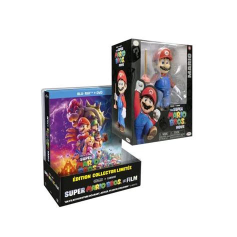 Super Mario Bros Le Film Édition Collector Blu Ray Dvd Figurine