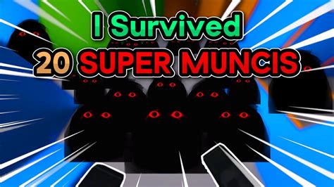 I Survived 20 Super Muncis In Evade Youtube