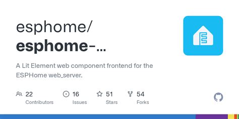 Github Esphomeesphome Webserver A Lit Element Web Component