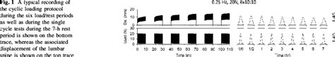 A Typical Recording Of The Cyclic Loading Protocol During The Six Download Scientific Diagram