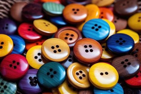 Premium Ai Image Collection Of Different Multi Colored Buttons