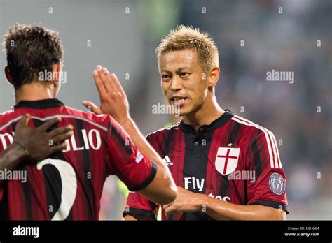 Reggio Nell Emilia Italy 23rd Aug 2014 Keisuke Honda Milan