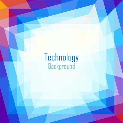 Premium Vector Abstract Colorful Technology Background Vector Illustration