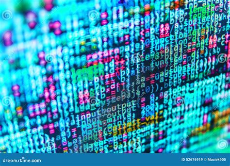 Codage De Lécran De Programmation De Code Source Image Stock Image