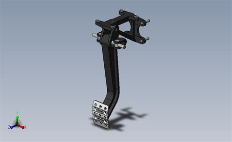 悬挂踏板总成 SOLIDWORKS 2020 模型图纸下载 懒石网