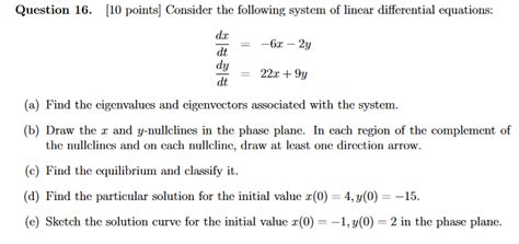Solved Question Points Consider The Following Chegg