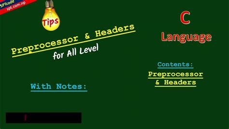 Preprocessor And Header Files In C Detail In Nepali With Syntax
