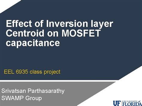 Effect Of Inversion Layer Centroid On Mosfet Capacitance