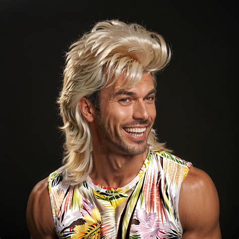 Yuuupim Mullet Wigs 80s Costumes Fancy Party Accessory