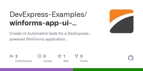 Github Devexpress Examples Winforms App Ui Automation Testing Create