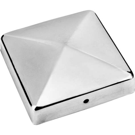 Tapa Poste Piramide Inox A2 90x90mm