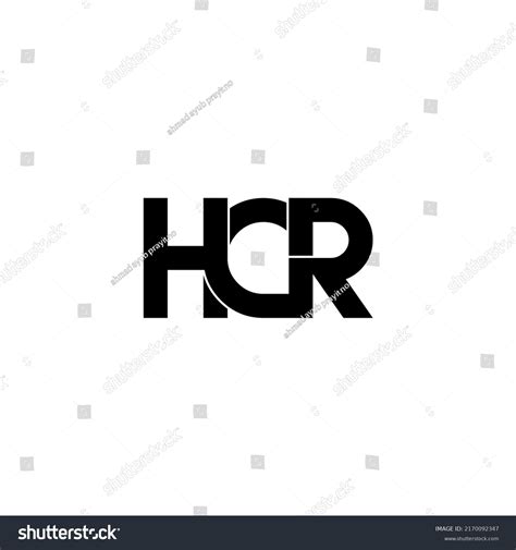 Hcr Letter Original Monogram Logo Design Stock Vector Royalty Free