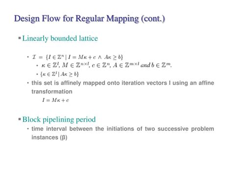 Ppt Mapping Of Regular Nested Loop Programs To Powerpoint