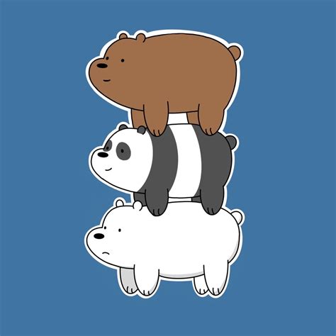 We Bare Bears Sticker Etsy