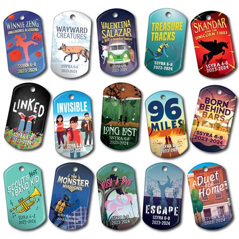 Ssyra 10 Pack Grades 6 8 2023 2024 Ssyra Ftr Reading Brag Tags