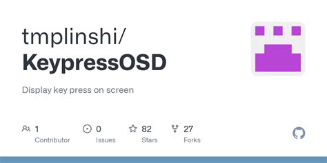 GitHub Tmplinshi KeypressOSD Display Key Press On Screen