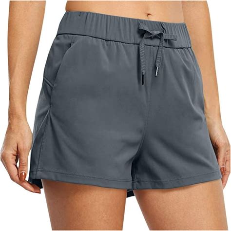 Blvb High Waist Quick Dry Womens Running Shorts With Pockets For Gym