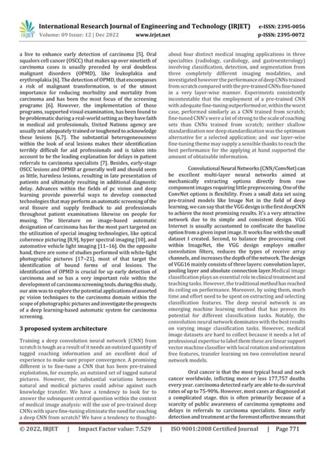 Oral Cancer Detection Using Image Processing And Deep Neural Networks