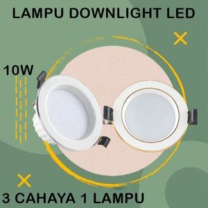 Jual LAMPU DOWNLIGHT LED 3 WARNA 1LAMPU PANEL LED PLAFON RUMAH 10W White Jakarta Pusat