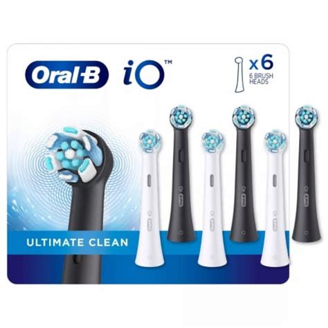Oral B Io Series Electric Toothbrush Replacement Brush Heads 6 Count Refills 1 Unit Kroger