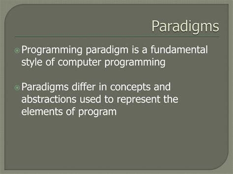 Ppt Programming Paradigms Powerpoint Presentation Free Download Id