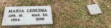 Maria Ledesma 1934 2018 Find A Grave Memorial
