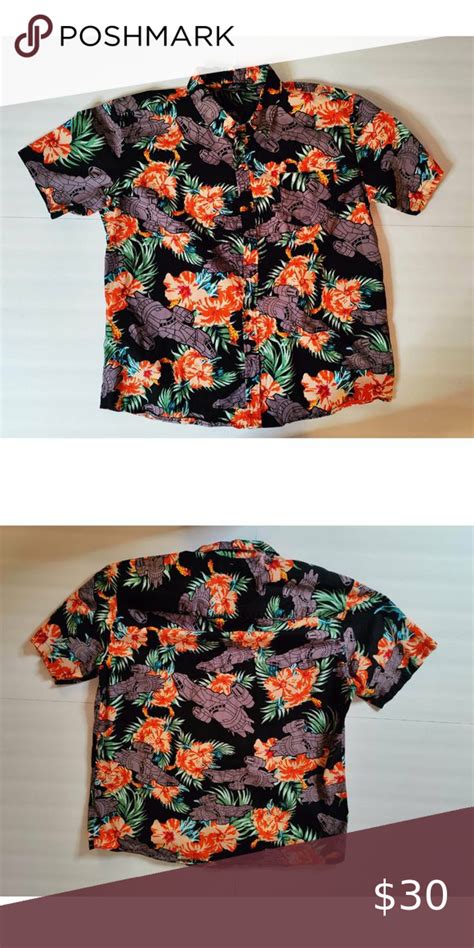 Firefly Serenity 2017 Black Floral Cotton Space Wash Hawaiian Aloha