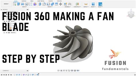 Fusion 360 Tutorial Making A Fan Blade YouTube