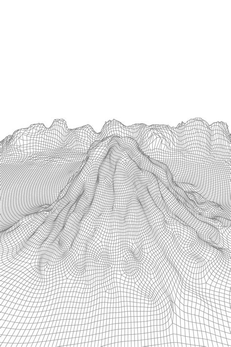 Premium Vector Abstract Vector Wireframe Landscape Background 3d