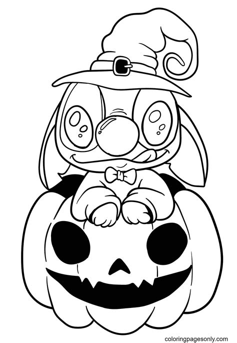 Coloring Pages Of Halloween Stitch