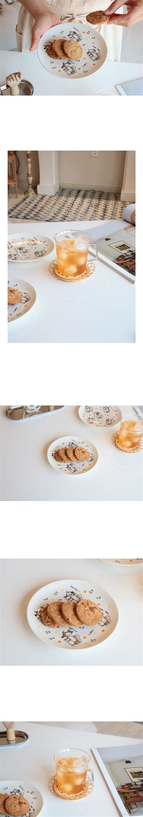 접시·플레이트 일본 캣칩스 고양이 피아니스트 디저트 플레이팅 접시 오늘의집 쇼핑