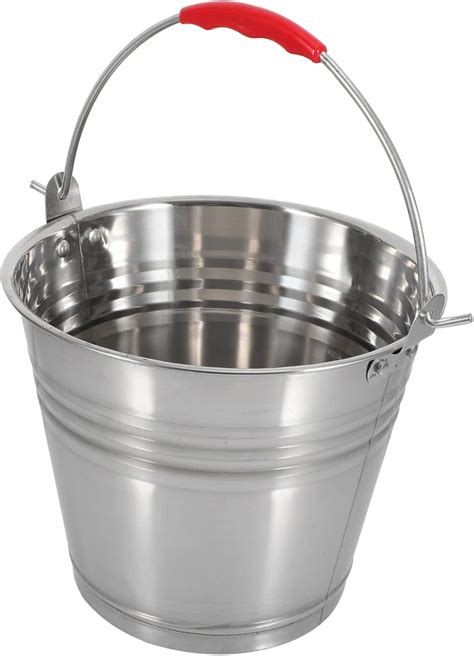 Frcolor Stainless Steel Bucket With Handle 1 Gallon