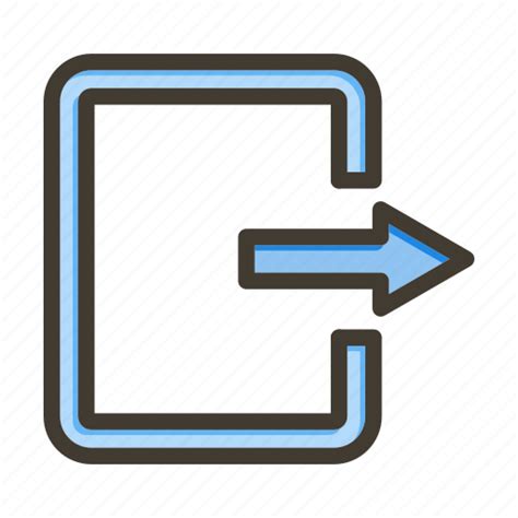 Logout Exit Out Arrow Sign Out Icon Download On Iconfinder