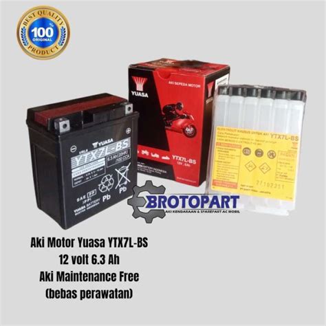 Promo Aki Motor Honda New Cbr 250r Original Yuasa Ytx7l Bs Mf Aki