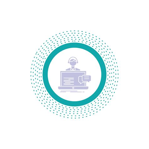 Support Chat Customer Service Help Glyph Icon Vector Isolated