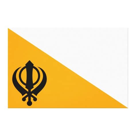 Punjab Sikh Holy Flag Sikhism Nishan Sahib Canvas Prints Zazzle