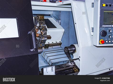 Front View On Cnc Image Photo Free Trial Bigstock