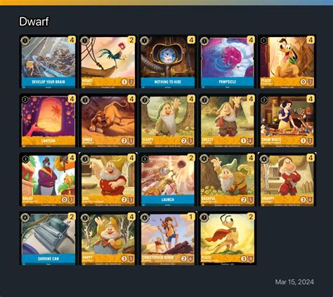 Dwarf Lorcana Deck Disney Lorcana