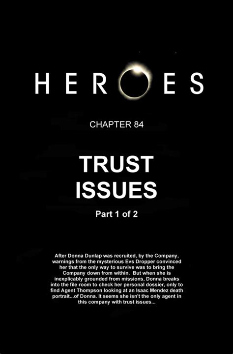 Heroes 84 Trust Issues Part One Issue