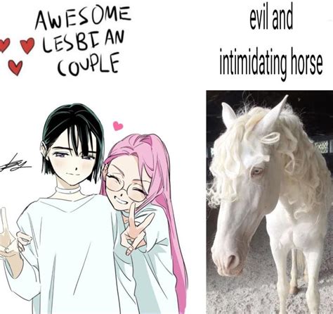 Awesome Lesbian Couple Evil And Intimidating Horse Awesome Lesbian